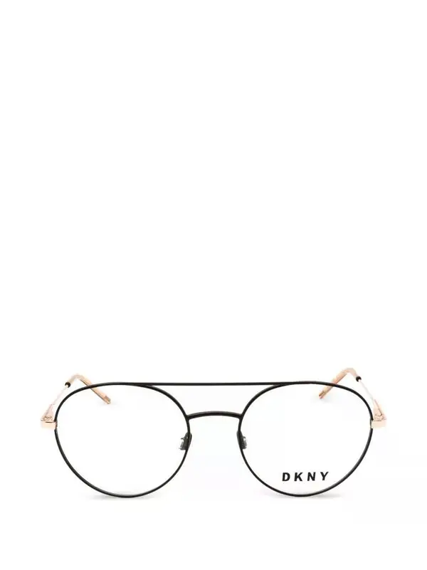 Dkny Round Frame Eyeglasses - Black