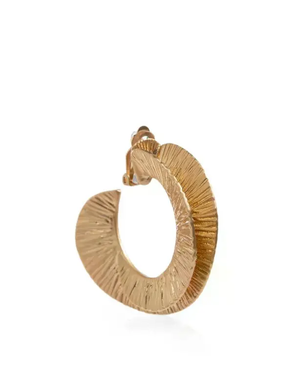 Cult Gaia Ren Hammered Hoop Earrings