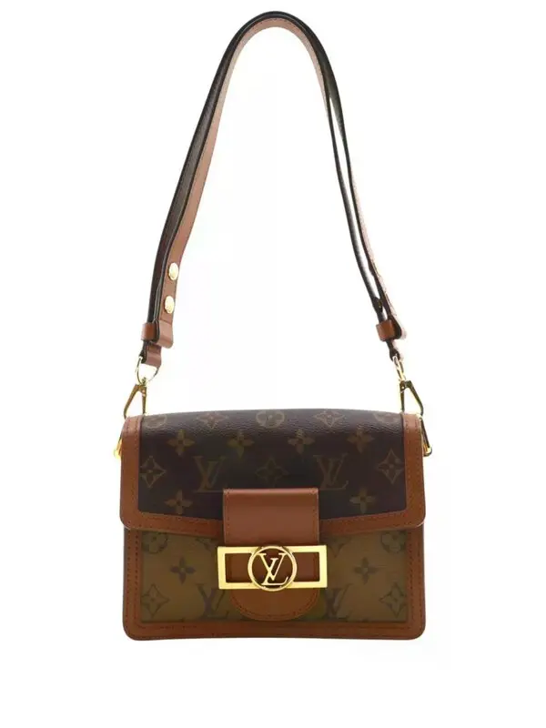 LOUIS VUITTON 2020 Monogram Reverse Mini Dauphine Satchel - Brown