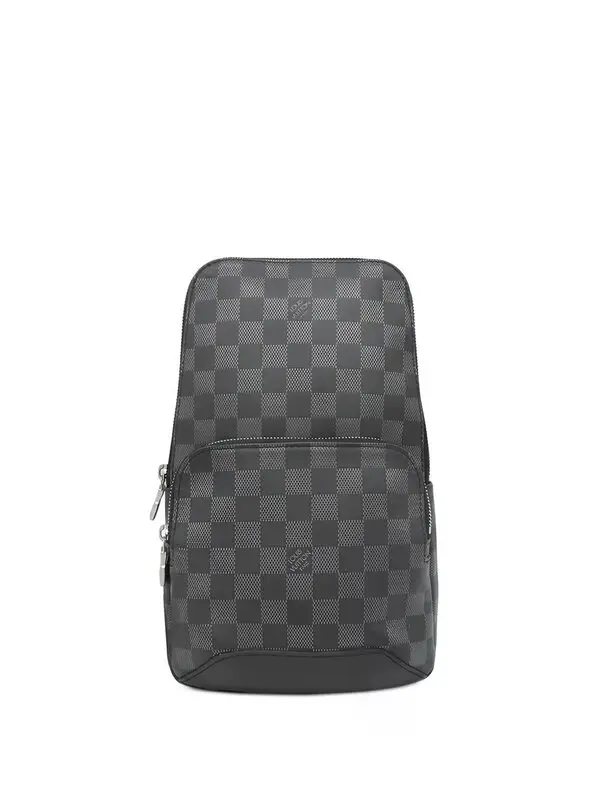 LOUIS VUITTON 2010-2020 Damier Graphite Avenue Sling Crossbody Bag - Black