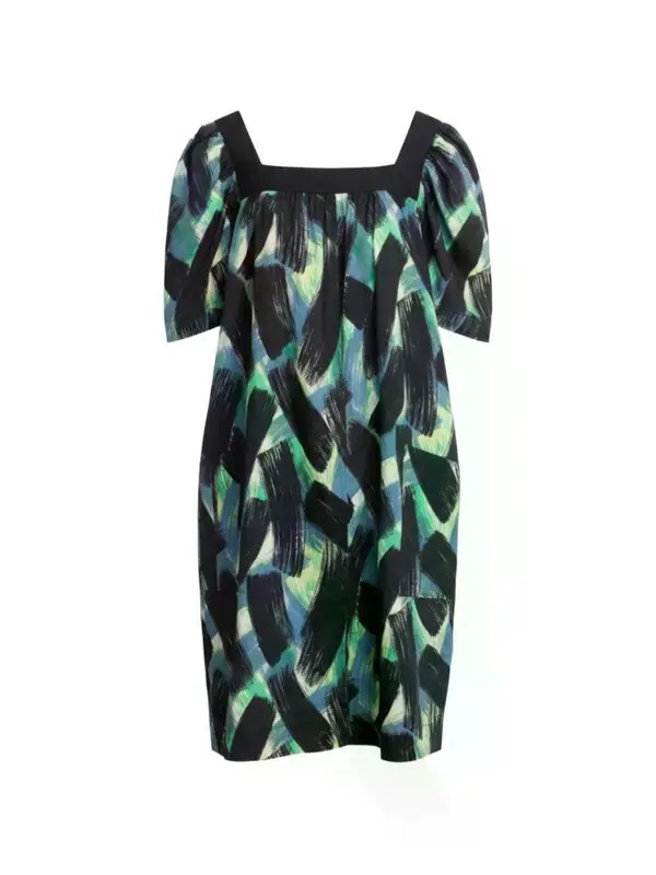Saint Laurent 1990s Checkered Cotton Midi Dress