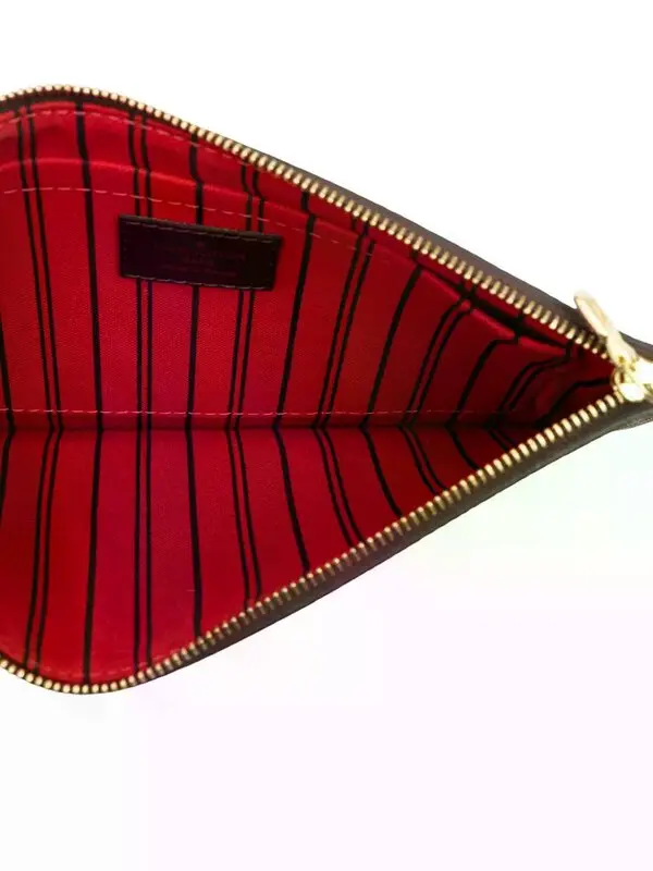 LOUIS VUITTON 2014 Damier Ebene Neverfull Mm Pouch