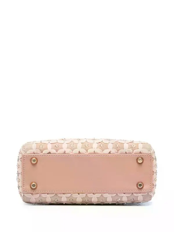 Dior 2020 Mini Suede Beaded Ribbon Lady Satchel