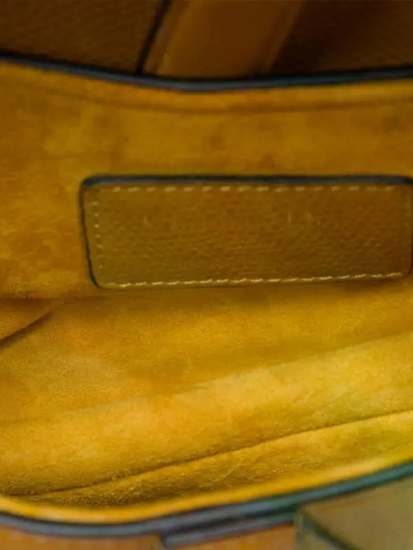 Dior Mini Grained Calfskin Saddle Bag Satchel - Brown