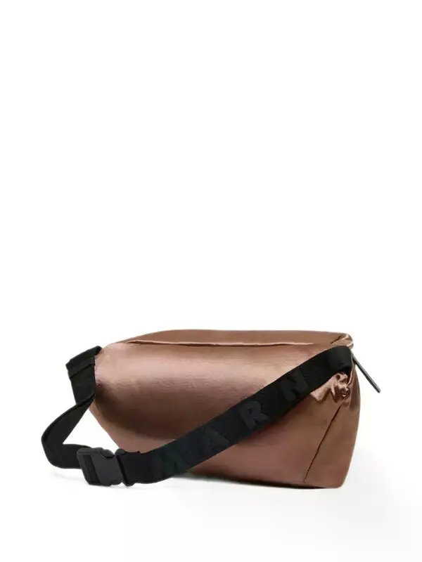 Marni Logo Patch Satin Belt Bag
