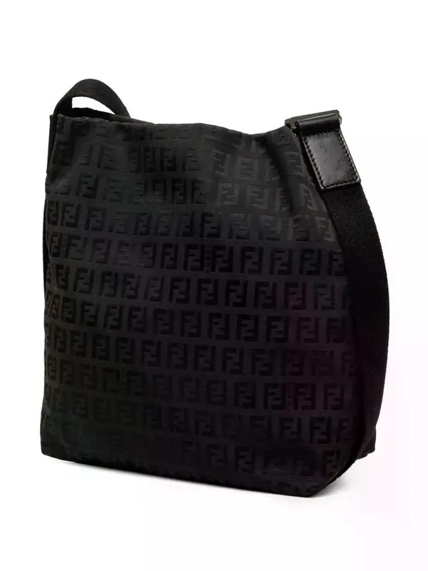 Fendi 2000-2010 Zucchino Canvas Crossbody Bag