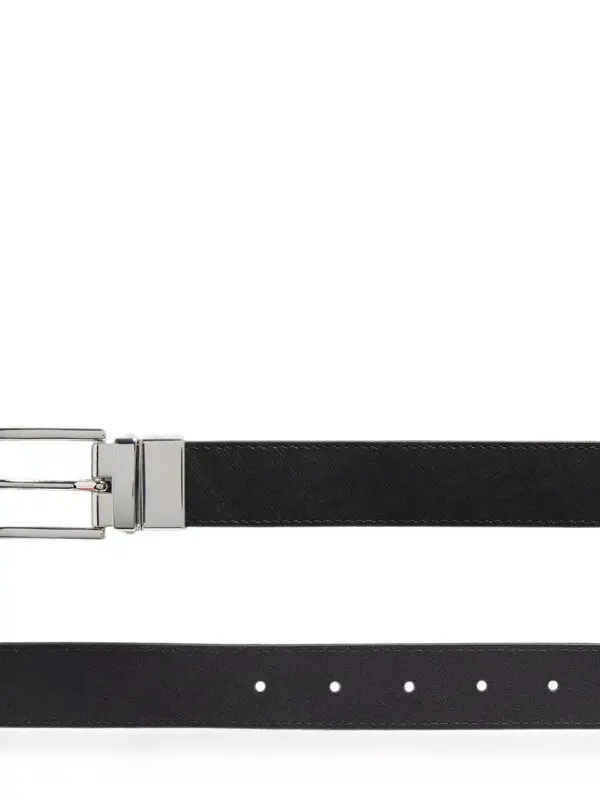 LANCEL Monogram-embossed Leather Belt
