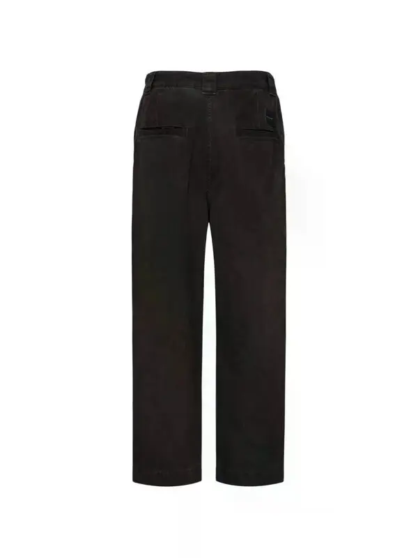 WOOYOUNGMI Logo-patch Straight-leg Trousers