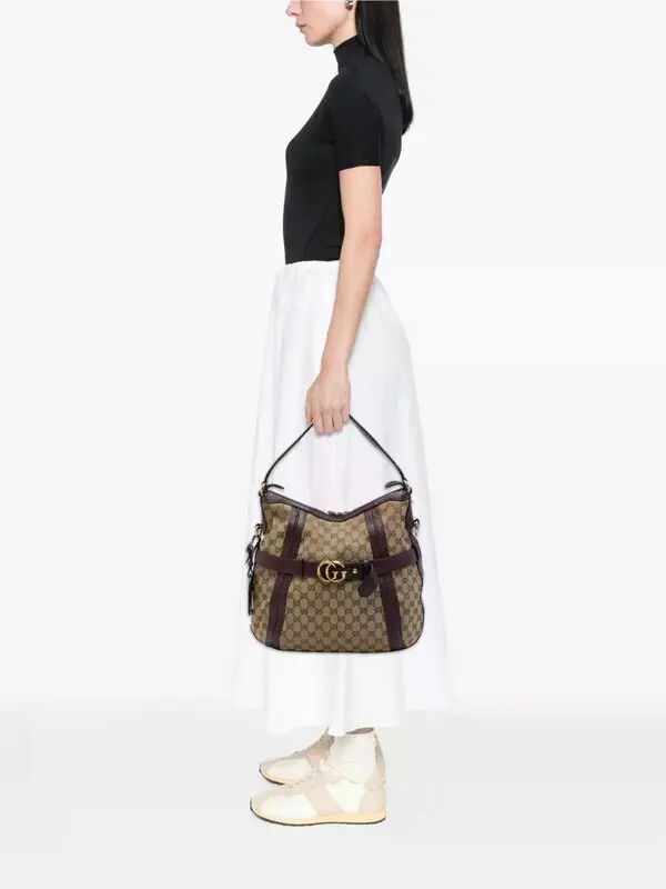 Gucci 2016-2026 Medium Gg Canvas Running Satchel