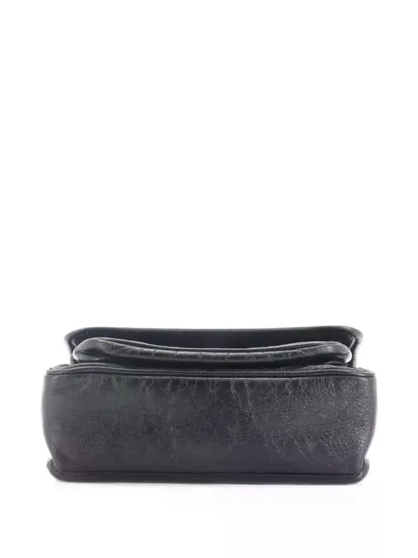 Saint Laurent Niki Chain Flap Bag Matelasse Chevron Leather Shoulder Bag - Black