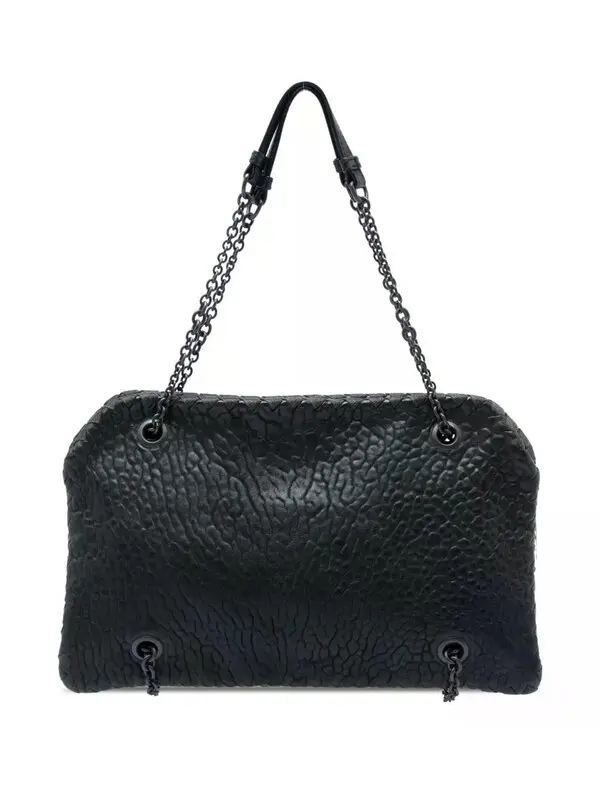 Bottega Veneta Textured Leather Whipstitch Shoulder Bag