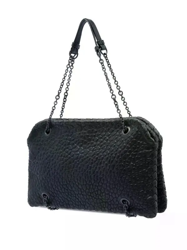 Bottega Veneta Textured Leather Whipstitch Shoulder Bag