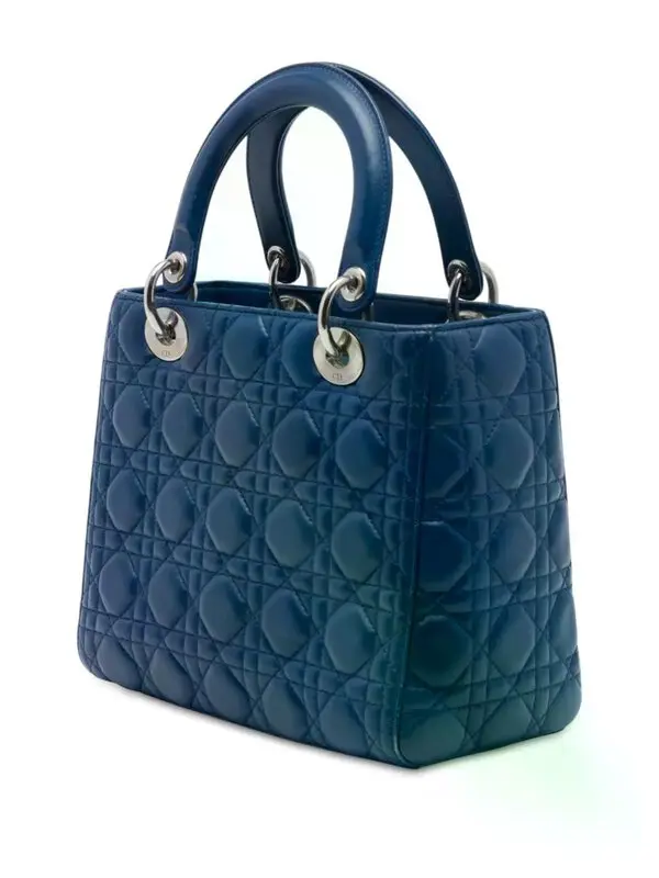 Dior 2012 Medium Lambskin Cannage Lady Satchel