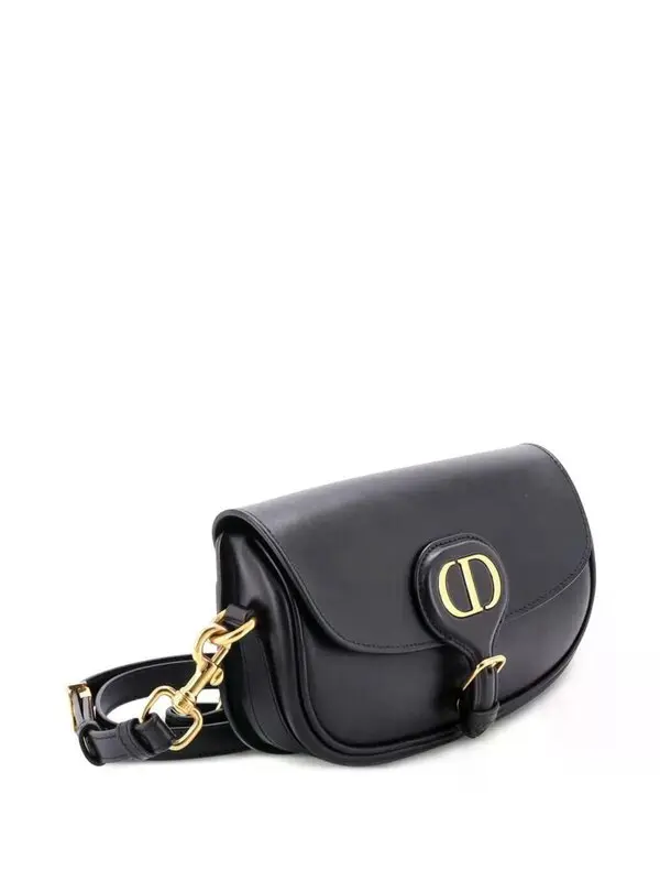 Dior Bobby Flap East West Crossbody Bag Leather - Black