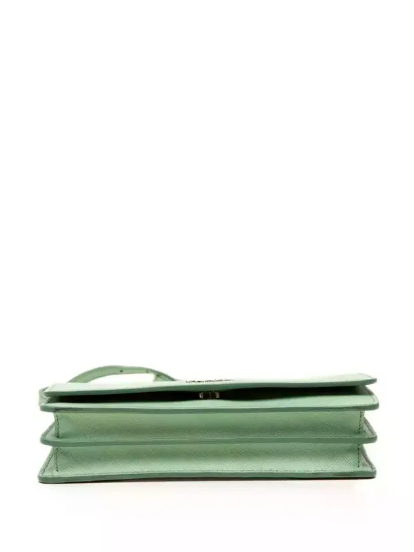 Prada 2010-2026 Saffiano Wallet On Strap Crossbody Bag