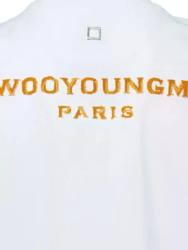 WOOYOUNGMI Logo-embroidered T-shirt