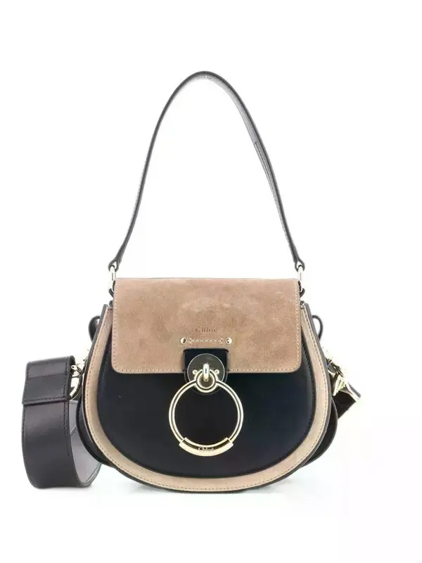 Chloé Tess Bag Suede With Leather Small Shoulder Bag
