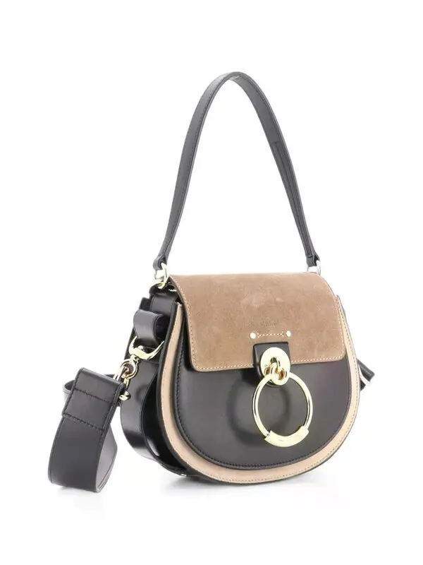 Chloé Tess Bag Suede With Leather Small Shoulder Bag