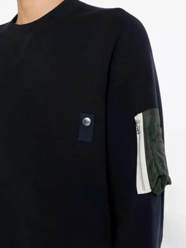 Sacai Panelled Zip-up Jacket