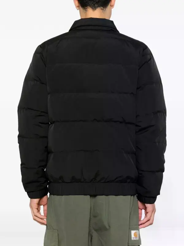Patagonia Quilted Logo-patch Jacket - Black