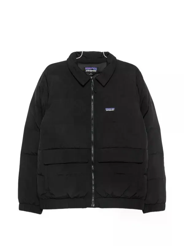 Patagonia Quilted Logo-patch Jacket - Black