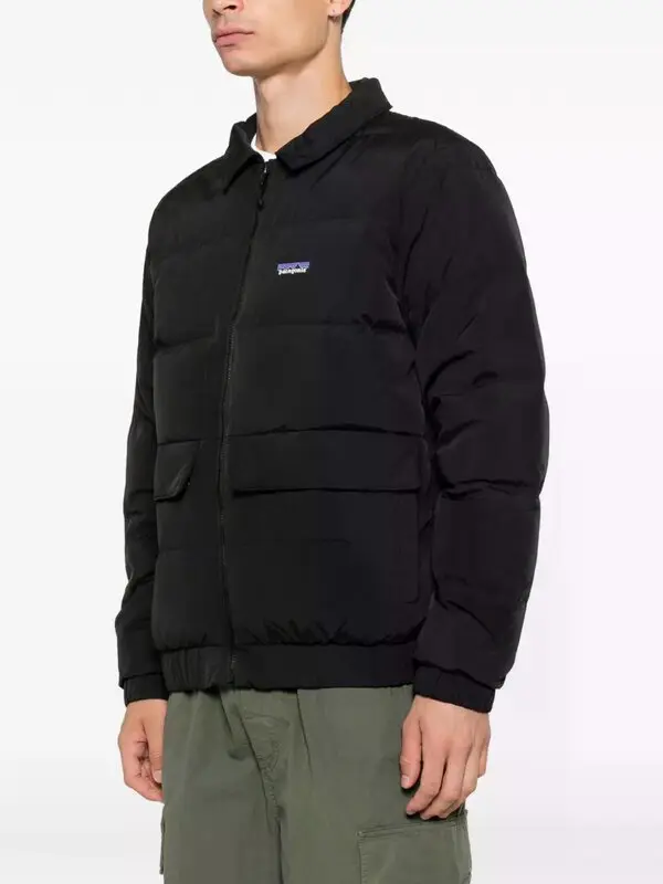 Patagonia Quilted Logo Patch Jacket - Black
