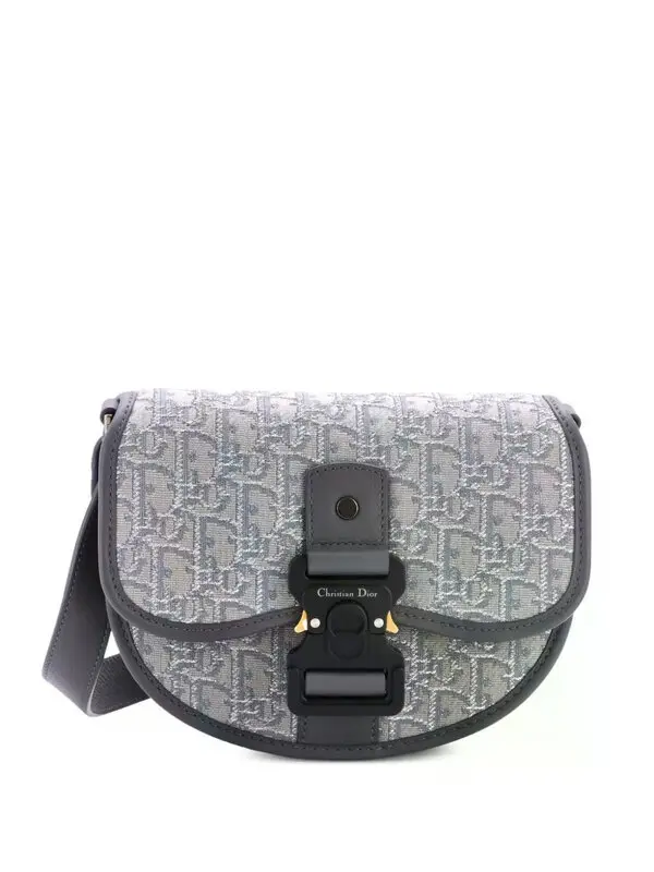 Dior Gallop Flap Messenger Bag - Grey