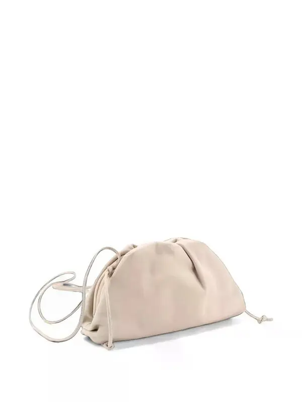 Bottega Veneta The Pouch Leather Mini Crossbody Bag - Neutrals