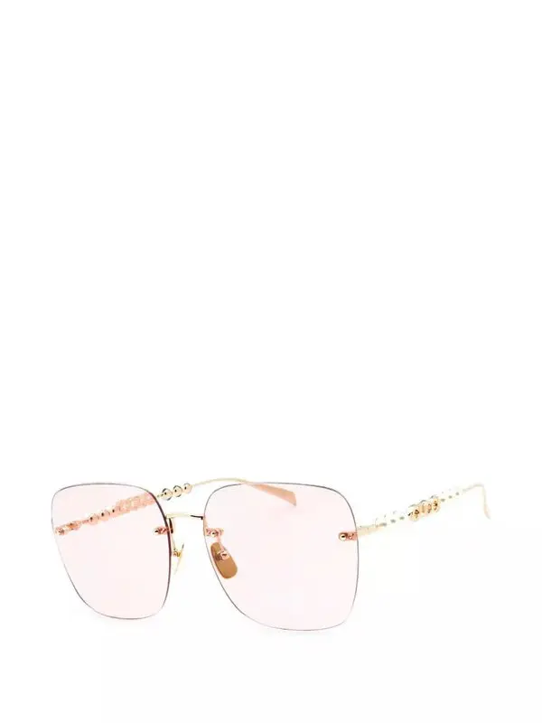 Gucci Square-frame Rimless Sunglasses