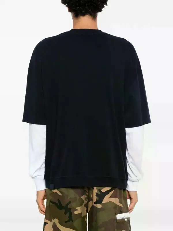 DARKPARK Layered-sleeve T-shirt - Black