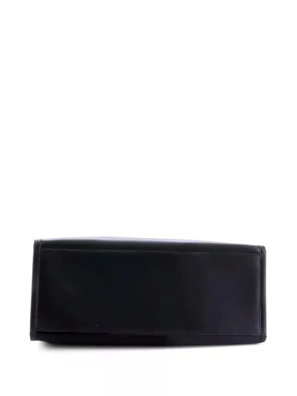 Fendi Sunshine Shopper Leather Medium Tote Bag - Black