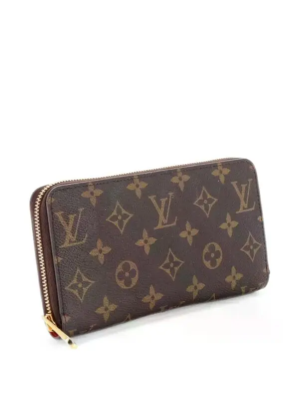 LOUIS VUITTON Zippy Wallet Monogram Canvas Small Wallets - Brown
