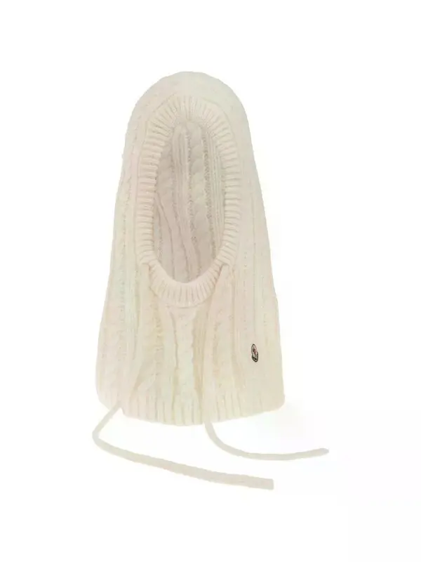 Moncler Cable-knit Balaclava - White
