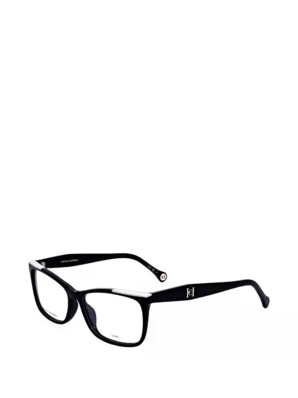Carolina Herrera Logo-plaque Square-frame Glasses