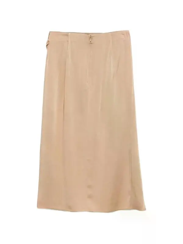 Elie Saab Draped Wrap-style Midi Skirt - Neutrals