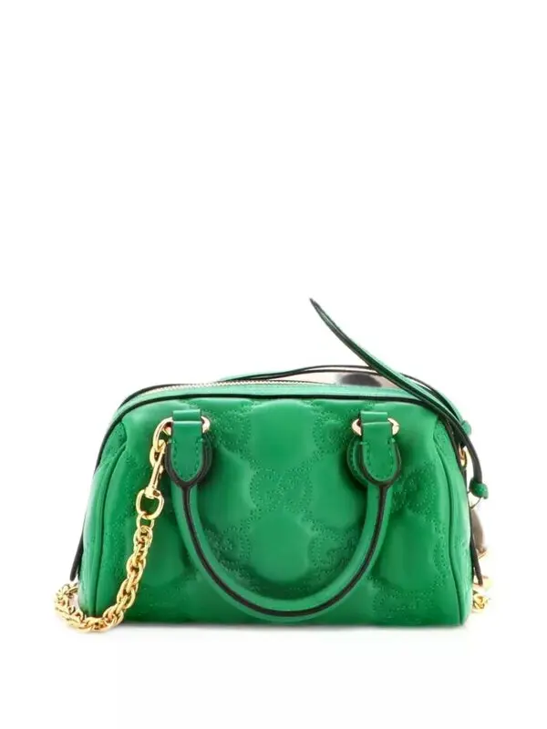 Gucci Ophidia Matelassé Mini Boston Bag - Green