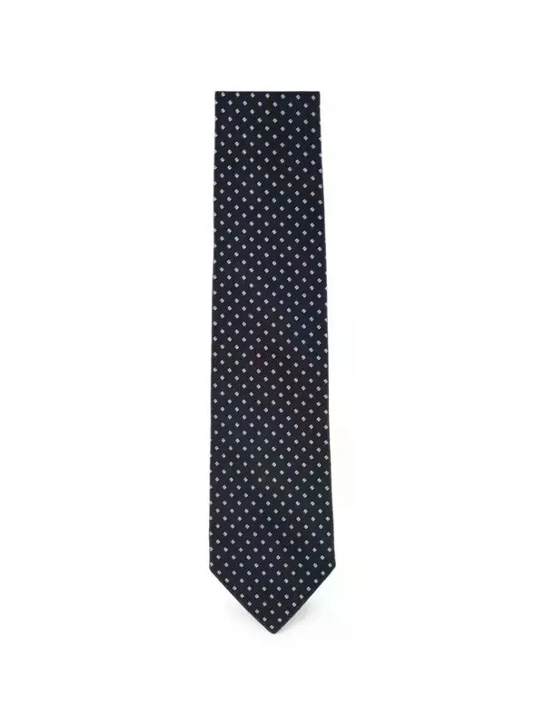 BARBA NAPOLI Geometric-pattern Silk Tie