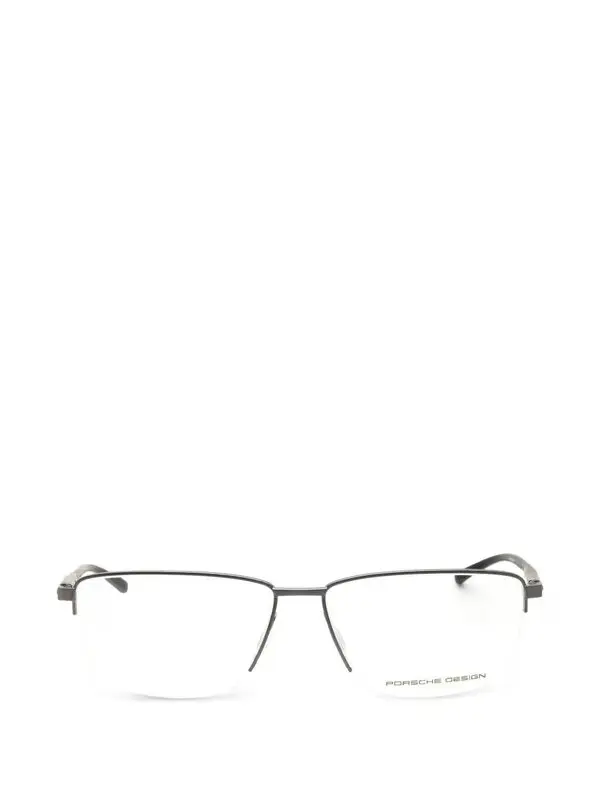 Porsche Design Rectangle Frame Eyeglasses - Grey