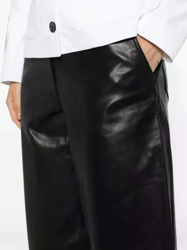 SESSUN Carlea Leather Tapered Trousers