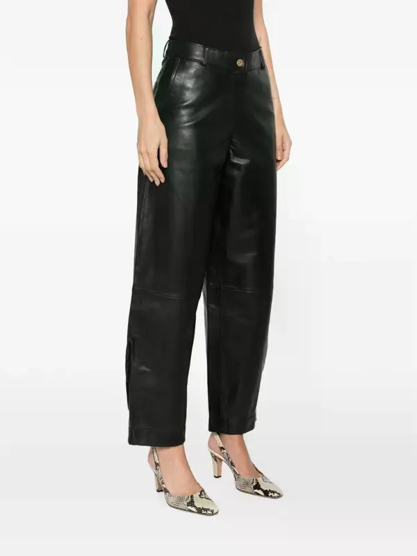 SESSUN Carlea Leather Tapered Trousers