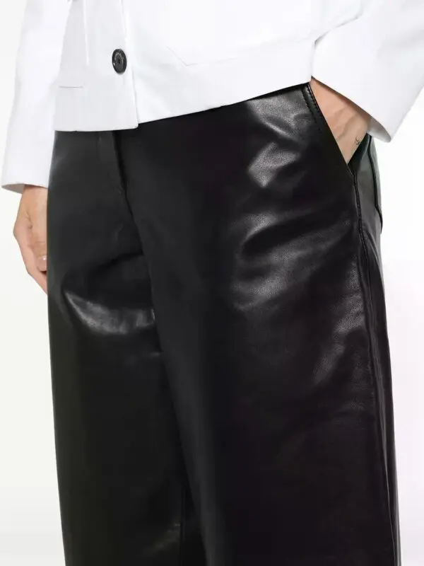 SESSUN Carlea Leather Tapered Trousers