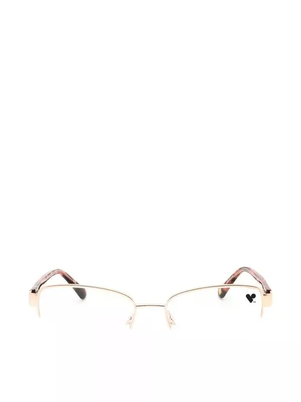 Anne Klein Rectangle Frame Eyeglasses - Pink