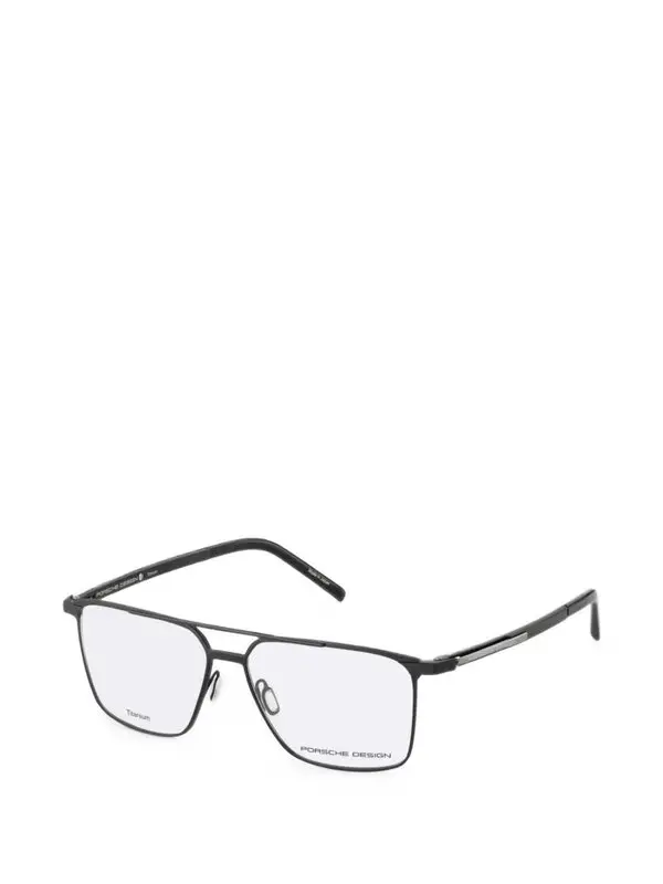 Porsche Design Double-bridge Rectangle-frame Glasses