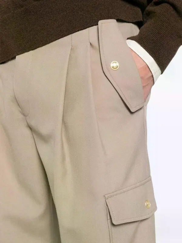 Drole De Monsieur Pleated Cargo Pants