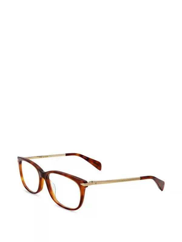 Rag & Bone Tortoiseshell-effect Rectangle-frame Eyeglasses