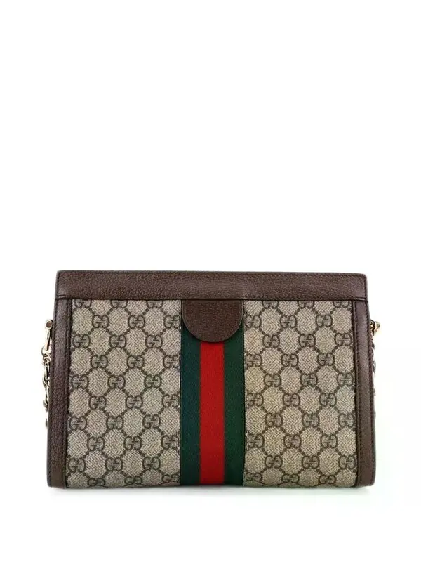 Gucci Ophidia Chain Shoulder Bag - Brown