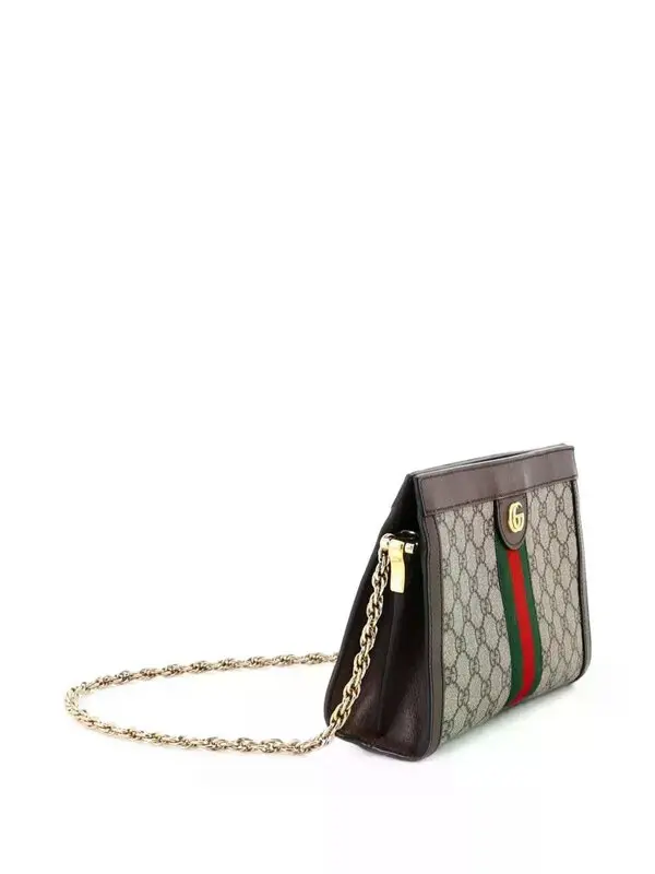 Gucci Ophidia Chain Shoulder Bag - Brown