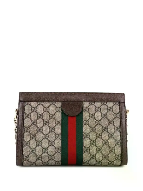 Gucci Ophidia Chain Shoulder Bag - Brown