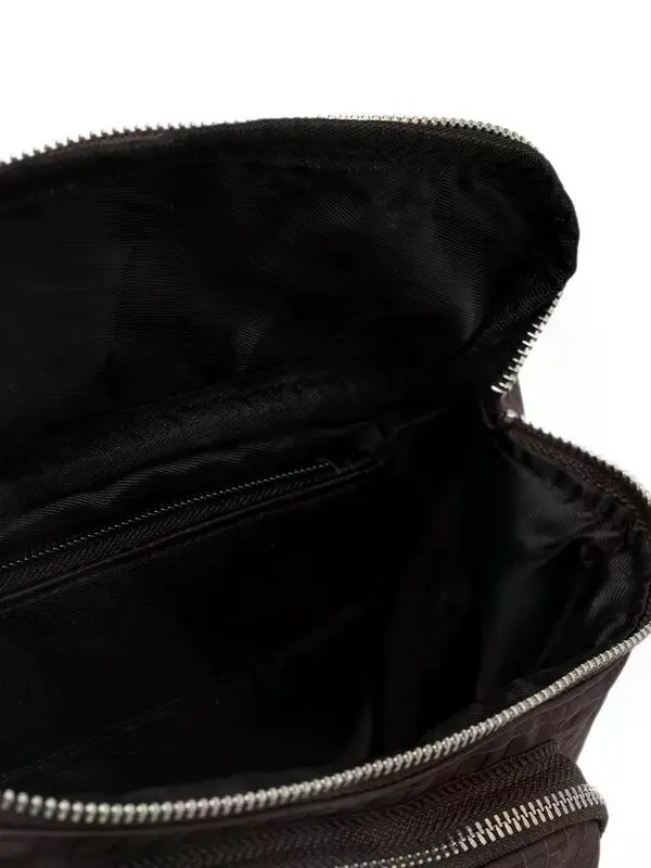 P.E Nation Grid Pattern Logo Patch Belt Bag