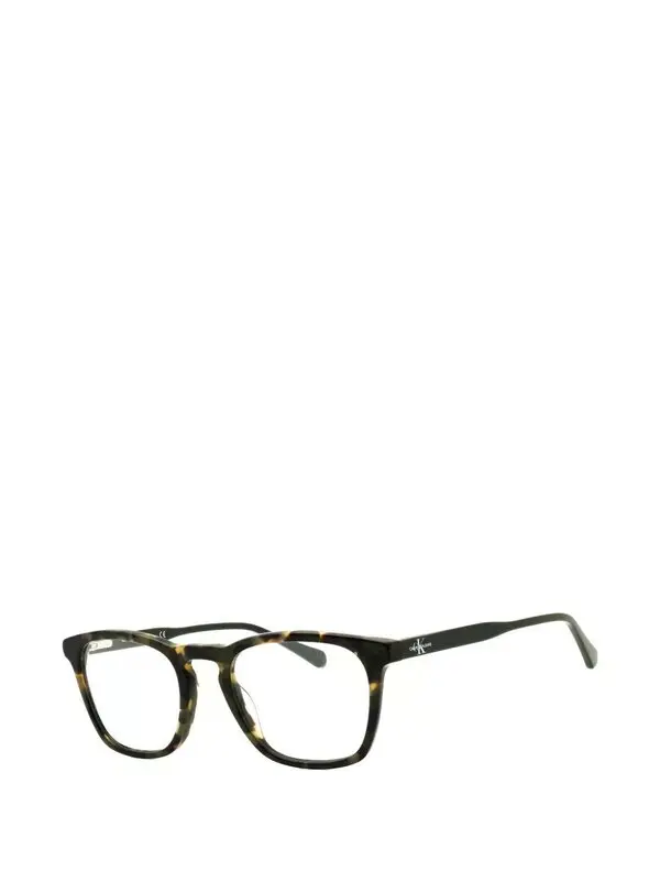 Calvin Klein Tortoiseshell-effect Rectangle Eyeglasses - Brown